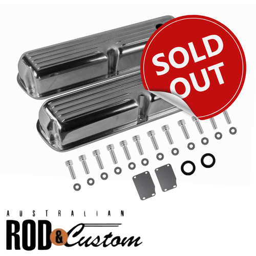 Ford Windsor 289 302 351 Polished Tall Rocker Valve Covers 5L Falcon ...