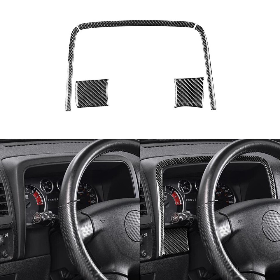 48PCS Carbon Fiber Kits Full Interior Trim Sticker For Hummer H3 06-10 ...
