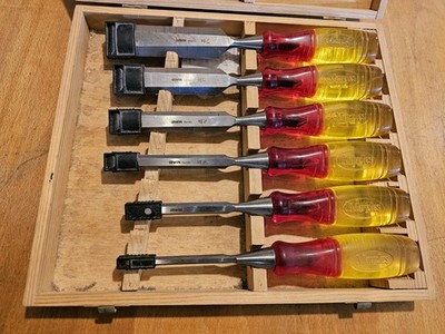 Irwin Marples 6-Piece Chisel Set with Wooden Case | eBay UK