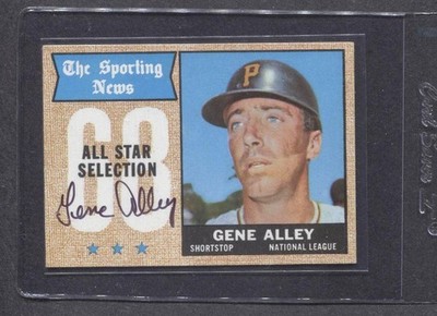 1968 Topps #368 Gene Alley Signed Card (Pirates) (Flat Rate Ship) | eBay