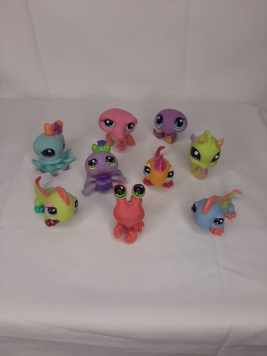 Littlest Pet Shop LPS Lizards Hermit Crab Snake Octopus Seahorse ...