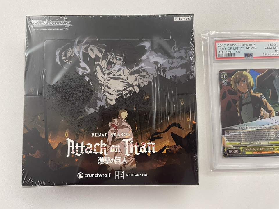 Weiss Schwarz Attack on Titan Single Ray of Light Armin SR GEM MINT PSA ...