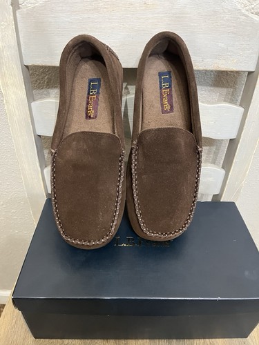 LB EVANS MEN'S COMFY INDOOR HOUSE SLIPPERS Brown Size 11 EEE | eBay
