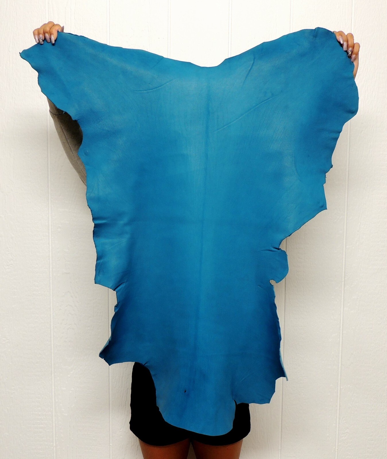 TURQUOISE Buckskin Leather Hide for Native Crafts Purses SCA LARP Garb ...