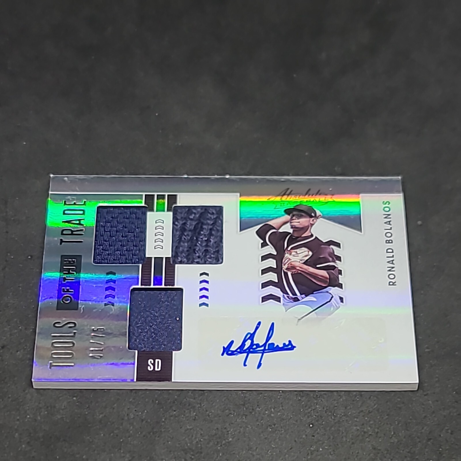 Ronald Bolanos 2020 Absolute Tools of Trade Triple Relic Autograph ...