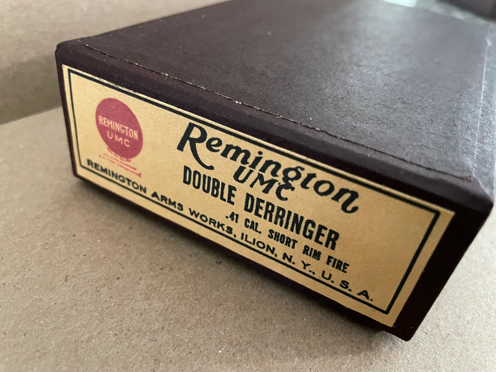 Remington Caliber 41 Rimfire Derringers BOX made between 1898 and 1935 ...