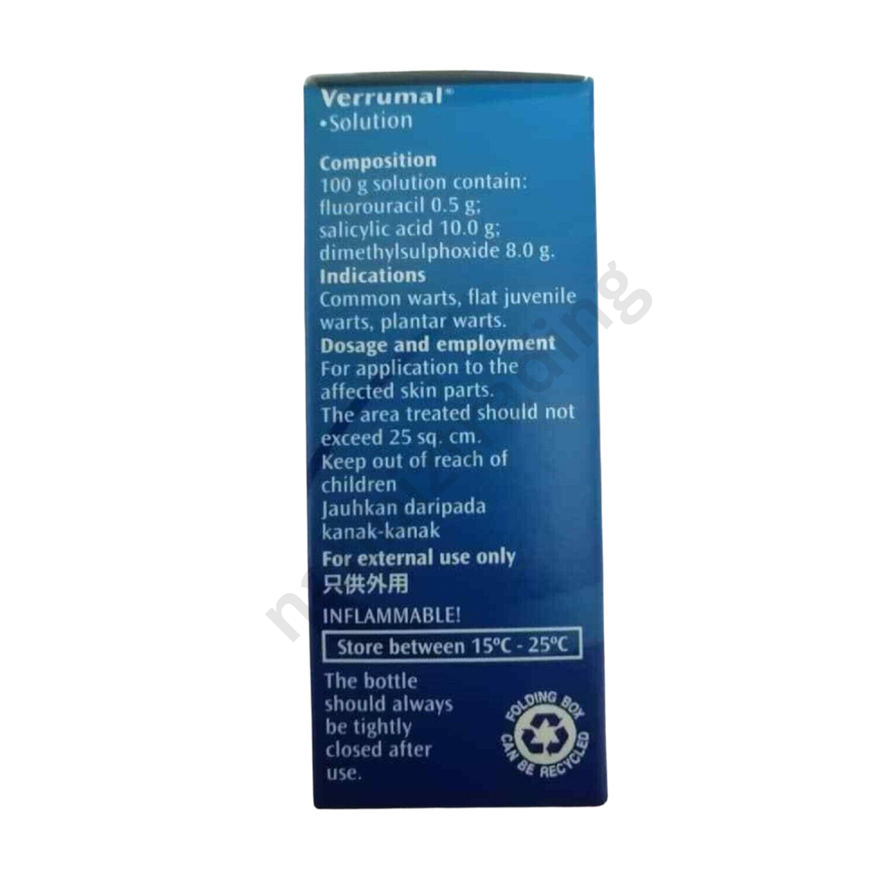 13ML VERRUMAL SOLUTION FOR EFFECTIVE REMOVAL OF WARTS THERAPEUTIC FREE ...