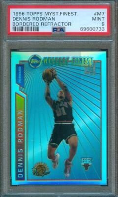 1996-97 Topps Mystery Finest DENNIS RODMAN Bordered Refractor Bulls #m7 ...