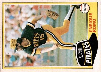 1981 Topps #28 Enrique Romo Pirates Baseball Card | eBay