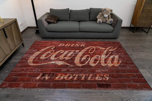 Coca Cola Rug, Colours Rug, Area Rug, Non Slip Floor, Decor Rug, For ...