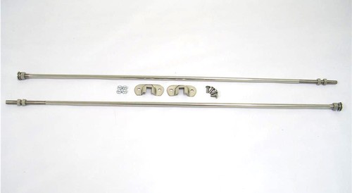 Ford 28 - 31 Model A Stainless Radiator Firewall Support Rod Rods Kit w ...
