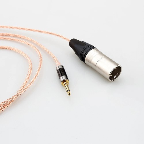 8 Cores OCC Headphone Cable 4 Pin XLR Male to 3.5mm 4 Pole Balanced ...