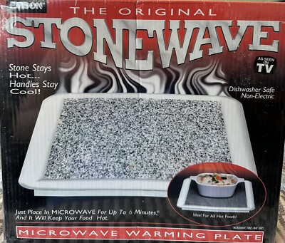 Emson The Original Stonewave Microwave Warming Plate | eBay