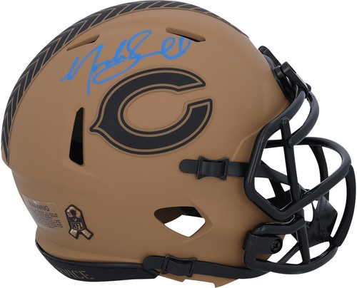 Noah Sewell Chicago Bears Signed Riddell 2023 Salute to Service Mini ...