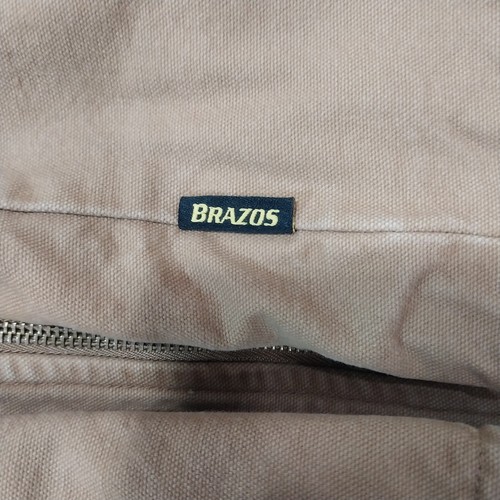Brazos Work Force Gate Keeper Sherpa Lined Canvas Vest Size Large Brown ...