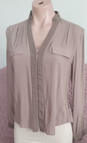 XS, blouse, tunic, long, v-neck, light brown, Express | eBay