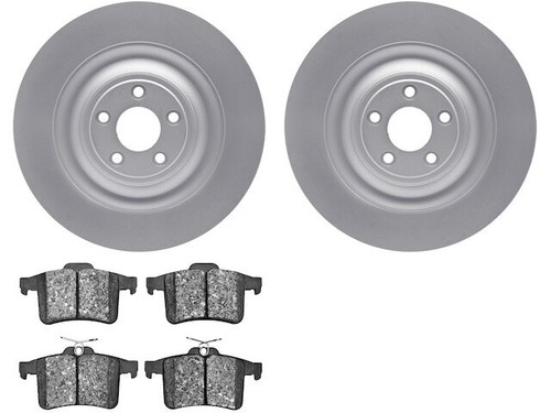 For 2010-2015 Jaguar XJ Brake Pad and Rotor Kit Rear Dynamic Friction ...
