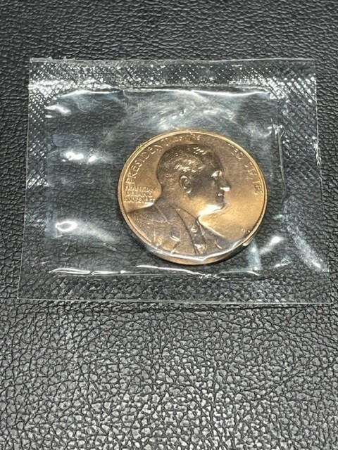 Franklin D. Roosevelt Bronze Inauguration Coin; New, in Original ...