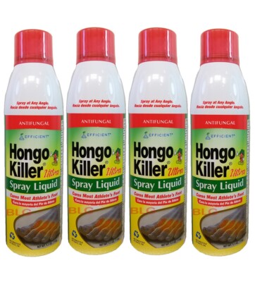 HONGO KILLER ANTIFUNGAL Nail Spray Ointment Fungus Cure Foot Toenail (4 ...
