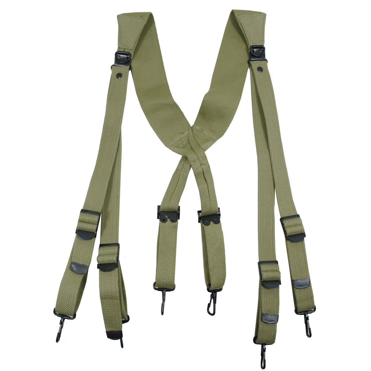 US Army M36 Khaki Webbing Suspenders - WW2 Repro American Braces ...