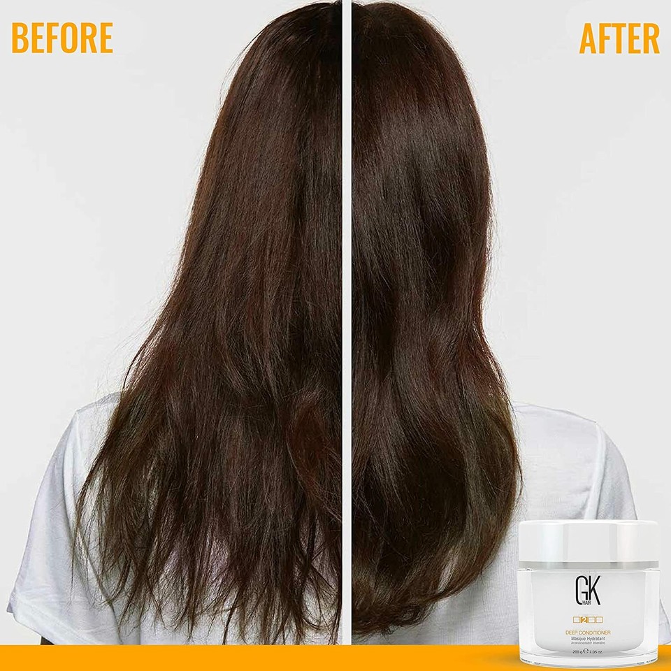 GK HAIR Global Keratin Deep Conditioner Treatment Intense Repair Pack ...