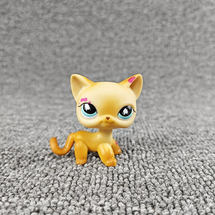 Littlest Pet Shop Messiest Cream Siamese Splash Cat Kitty Blue Eyes LPS ...