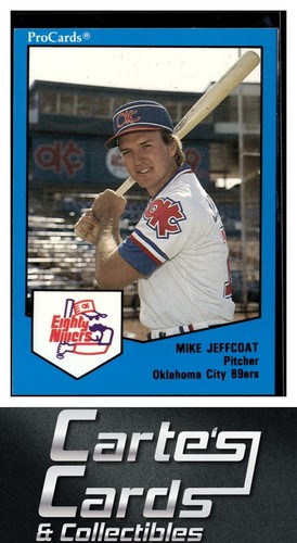 Mike Jeffcoat 1989 ProCards Minor League Team Sets #1520 Oklahoma City ...
