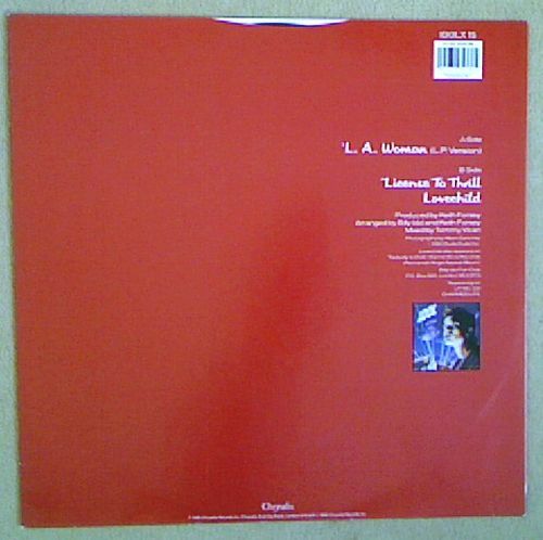 Billy Idol - L.A. Woman (DOORS Coverversion! 12" Chrysalis 1990 UK ...