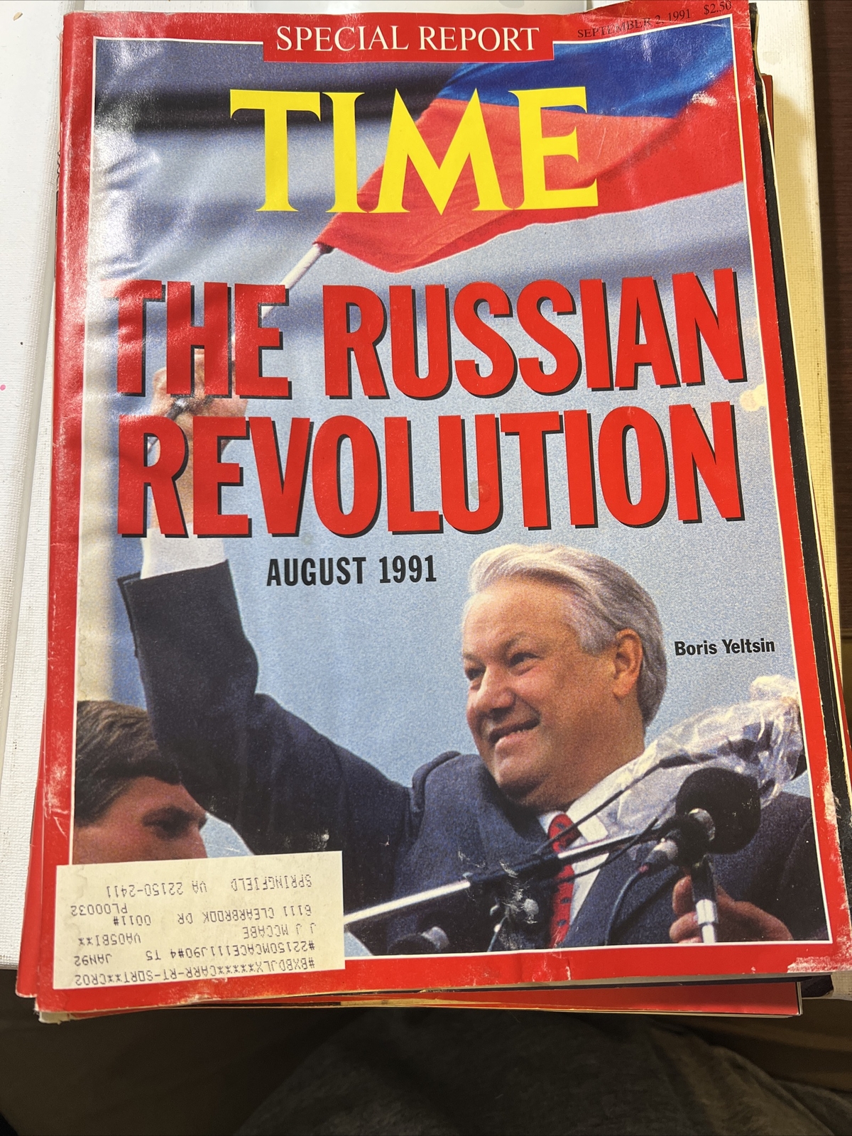 Time Magazine September 2, 1991 The Russian Revolution Boris Yeltsin | eBay
