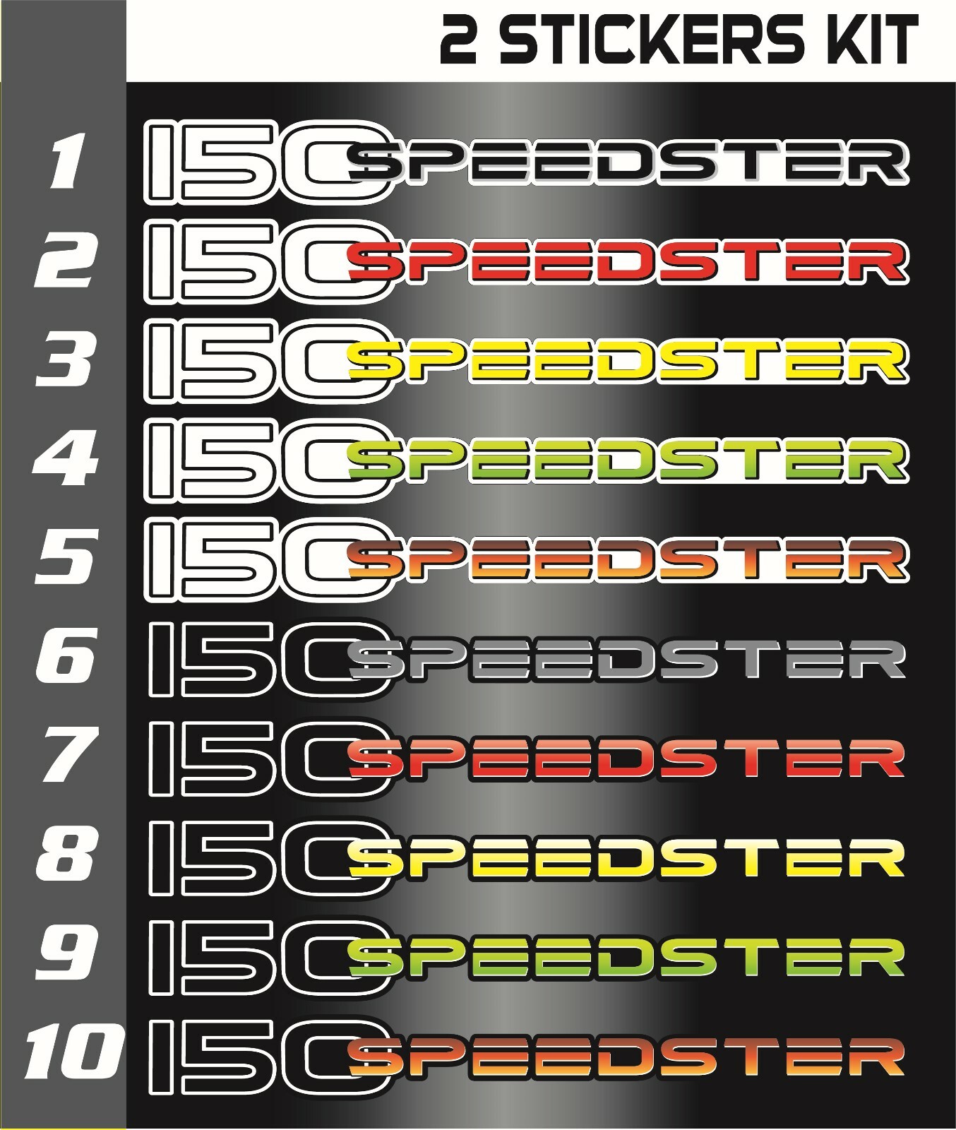 SEADOO SPEEDSTER 150 15 STICKER Graphic Kit 18x2" TRAILER DECAL SEA DOO ...