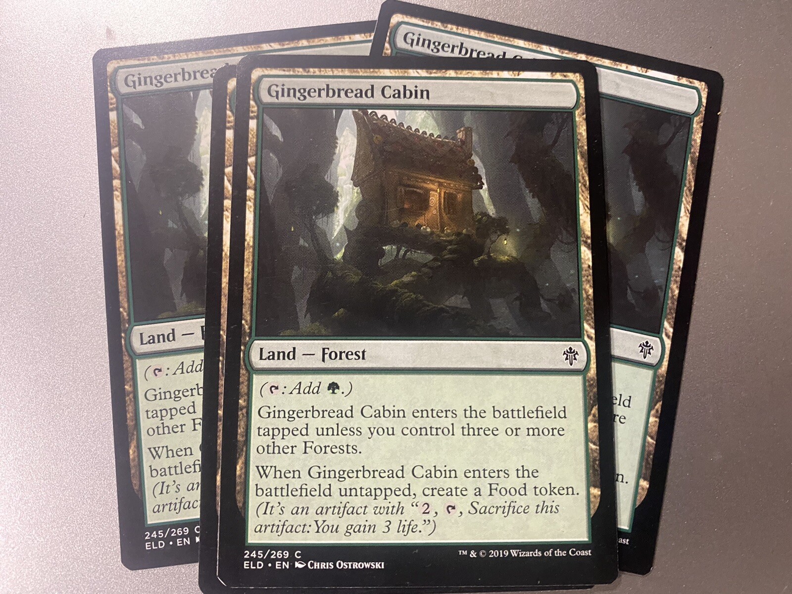 x4 Gingerbread Cabin ELD MTG Eldraine 245/269 LAND M/NM 4x | eBay