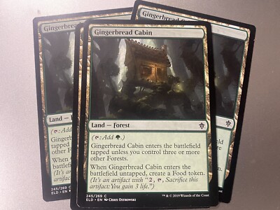 x4 Gingerbread Cabin ELD MTG Eldraine 245/269 LAND M/NM 4x | eBay