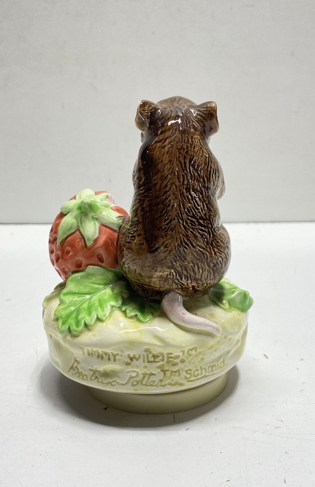 Beatrix Potter Musical Figurine. 5.5 inch Tall Timmy Willie -Schmid ...