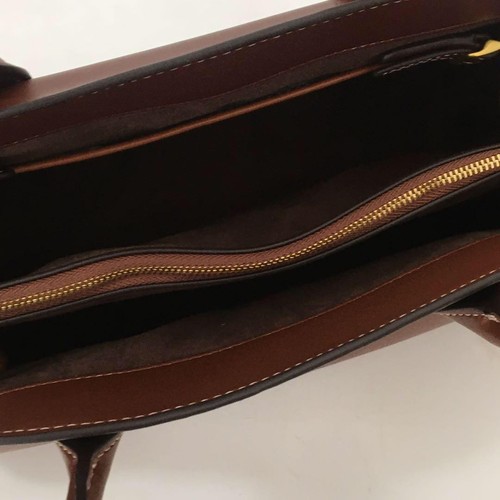 COACH CU218 2Way Shoulder Bag Empire Carryall Bag 28 Maple Brown Outlet ...