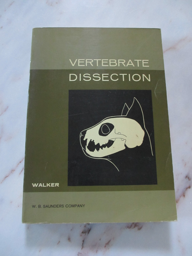 Vertebrate Dissection Fourth Edition 1970 Warren Walker Oberlin College ...