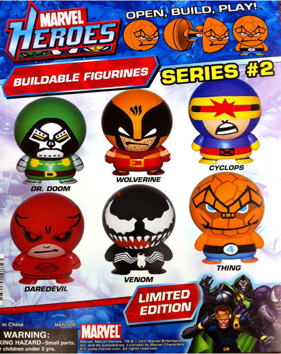 NEW MARVEL BUILDABLE BALL SET #2 FIGURES 6 DIFFERENT YOU PICK - OPEN ...