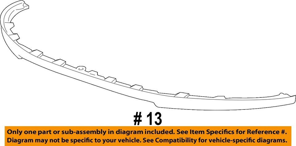 GM OEM 11-16 Cruze Limited Bumper Components-Lower Deflector 94525915 ...