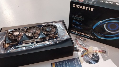 Gigabyte AMD R9 280X 3GB 384-Bit PCI 3.0 GPU Graphics Video Card Rev. 1 ...