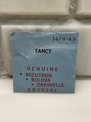 Bulova Accutron 1478-4F Fancy Crystal NOS | eBay