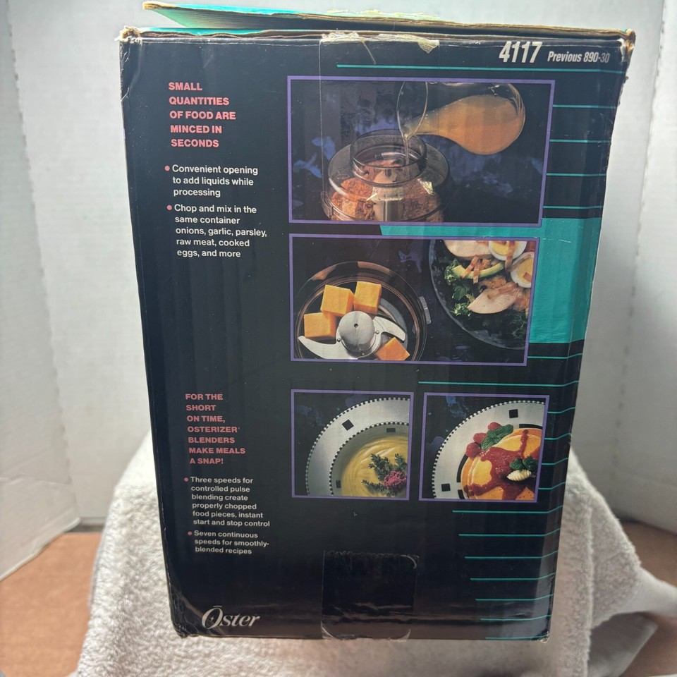 Oster Designer Food Processor & Osterizer Blender Combination Vintage ...