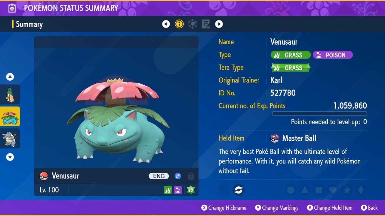 Non-Shiny Charizard Blastoise & Venusaur Bundle 6IV Pokemon Scarlet ...