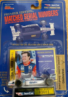 1995 Racing Champions Premiere Edition Robby Gordon 1:64 IndyCar ...