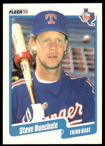 1990 Fleer Baseball Card Steve Buechele Texas Rangers #292 | eBay