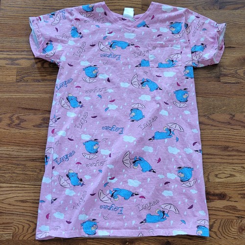 Disney Store Exclusive Eeyore Nightshirt Nightgown Women Medium Pink ...