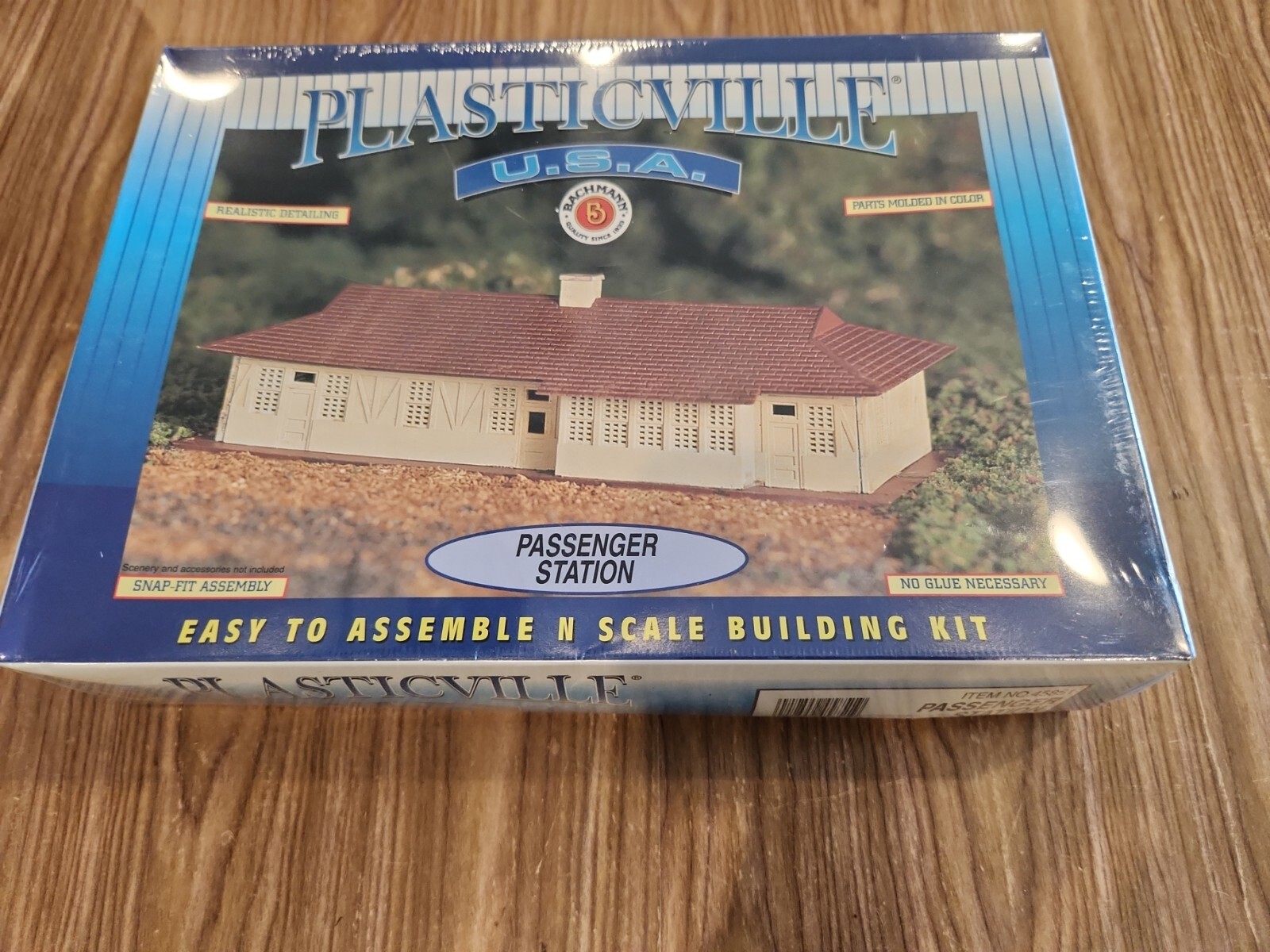 N BACHMANN PLASTICVILLE USA PASSENGER STATION KIT #45851 N SCALE NEW ...