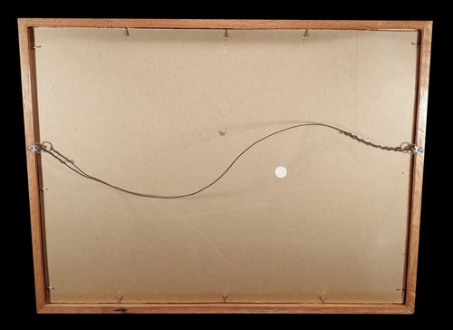 1948 RICHARD YIP CALIFORNIA ART MODERNIST WATERCOLOR PAINTING ...