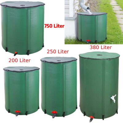 Regenwassertank Faltbar Regentonne Regenwasser Wassertank 200L/ 250L ...