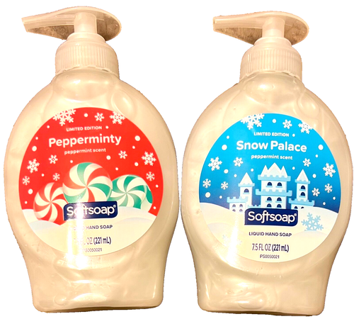 2 Pack Softsoap Liquid Hand Soap Peppermint Scent Pepperminty Snow ...