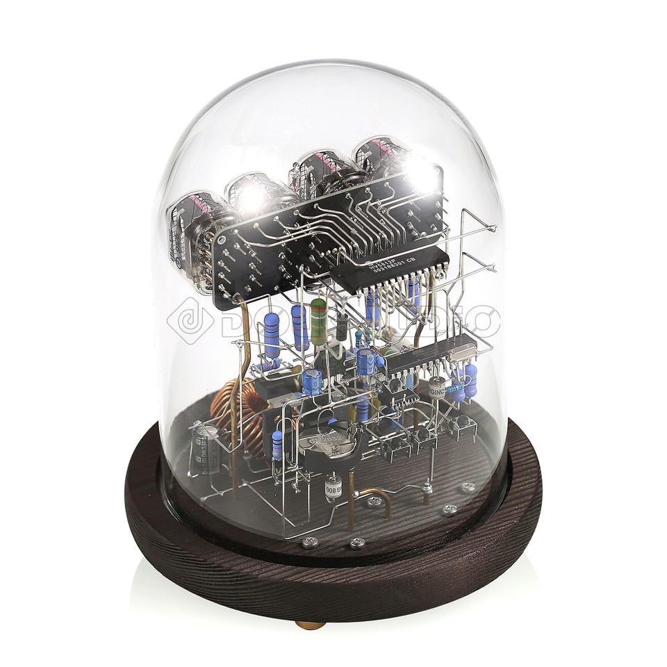 Classic Vintage IN-12 Nixie Tube Clock Kit DIY / Assembled W/ Round ...