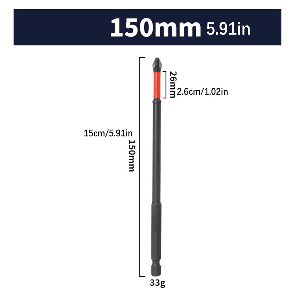 12Pcs PH2 Impact Driver Bit Set Magnetic Phillips Screwdriver Drill ...